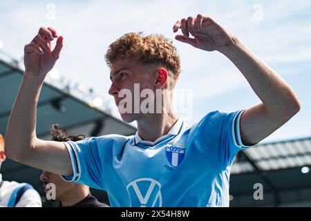 Malmoe, Sweden. 28th, April 2024. Zakaria Loukili of Malmoe FF seen ...