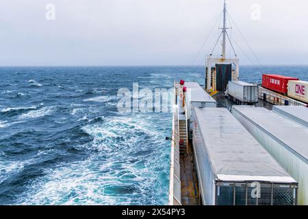 MV Blue Puttees Ferry - aft views Stock Photo - Alamy
