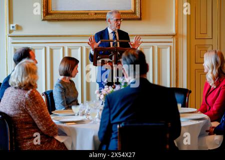 Jonas Gahr Støre speaks during the Labor Party's election vigil at the ...