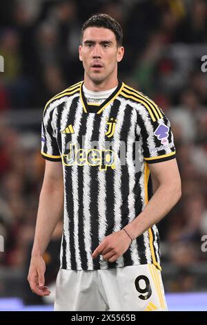 Dusan Vlahovic of Juventus FC looks on during the UEFA Champions League ...