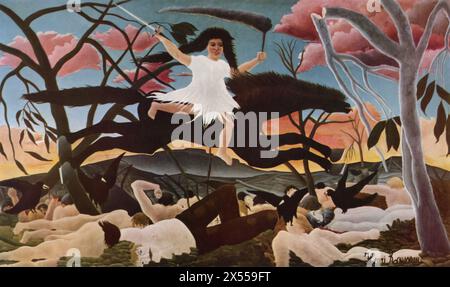 War, La Guerre, by Henri Rousseau, circa 1894, Musee D'Orsay Art ...