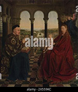 Jan van Eyck The Virgin of Chancellor Rolin Stock Photo - Alamy