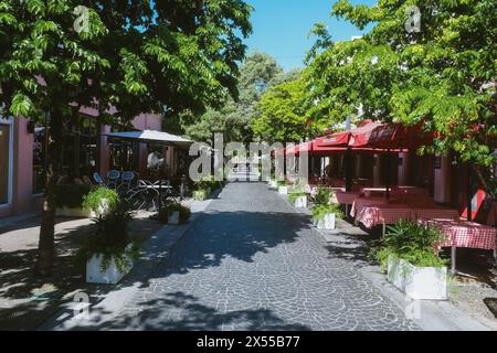 Very Popular Street Known As "Española Way" In Miami Beach Stock Photo ...