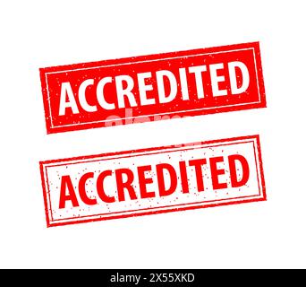 accredited stamp. accredited square grunge sign. accredited Stock Vector Image & Art - Alamy