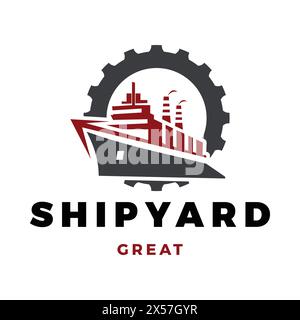Shipyard Icon Logo Design Template Stock Vector Image & Art - Alamy