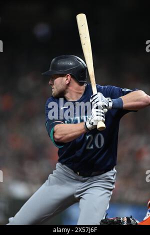 Seattle Mariners' Luke Raley in action during a baseball game against ...