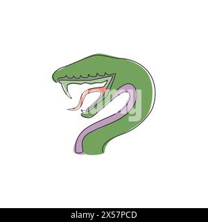 Single continuous line drawing of deadly scorpion for company logo ...
