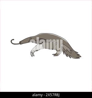 Anteater icon. Zoo animal symbol. Nature character Stock Vector Image ...