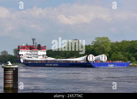 Ship Boldwind In The Kiel Canal Stock Photo - Alamy