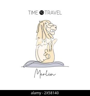 Merlion Park Singapore Landmark Vector Stock Vector Image & Art - Alamy