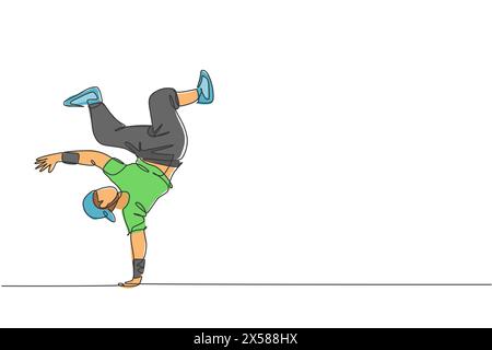 break dancer-continuous one line drawing Stock Vector Image & Art - Alamy