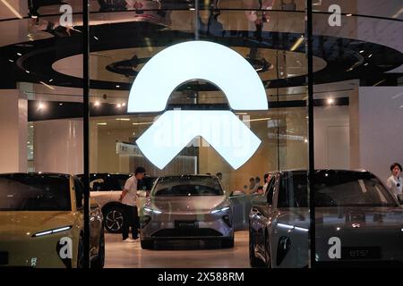 SHANGHAI, CHINA - MAY 7, 2024 - The NIO flagship store "NIO Center" at ...