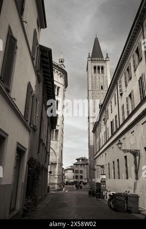 Parma urban landscape with cloudy sky Stock Photo - Alamy