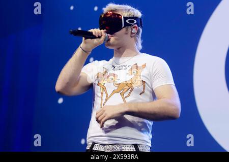 Ski Aggu beim OMR Festival 2024 in den Messehallen. Hamburg, 07.05.2024 Stock Photo - Alamy