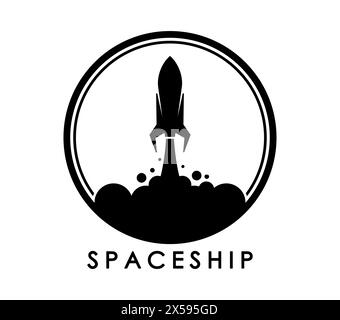 Rocket Icon Inside Flame Symbol Logo. Fire Icon With Rocket Sliding Up ...