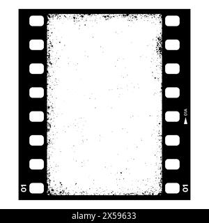 Vintage noir film frame texture. Black and white grain movie background ...