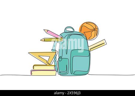 One line drawing of a pen. stationary for school equipment. Back to ...