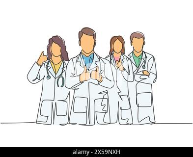 Medical Team . Male and female doctors . Cartoon characters . Vector ...