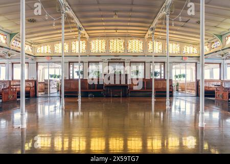 Main deck of the steam ferryboat Berkeley in San Diego harbor Stock ...