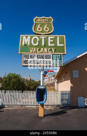 Route 66 Fence Sign - Barstow, CA - 04 April, 2025 - Route 66 Motel ...