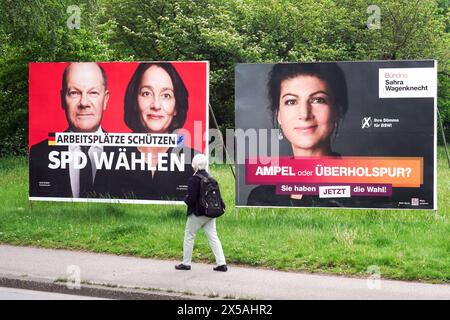 Wahlplakat zur Europawahl 2024 der AFD ASYLCHAOS BEENDEN EUROPA NEU ...