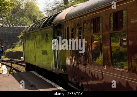A class 33 Crompton diesel locomotive number 33103 in the black livery ...