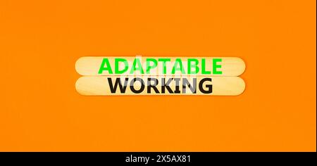 Adaptable working symbol. Concept words Adaptable working on beautiful ...