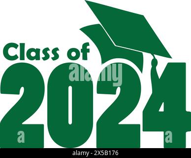 Green 2024 Graduation Cap Logo Stock Vector Image & Art - Alamy