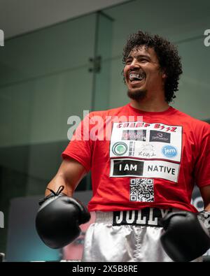 Cardiff, UK. 08th May, 2024. Moses Jolly, heavyweight boxer from ...