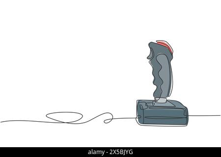 Game controller continuous one line drawing outline vector illustration ...