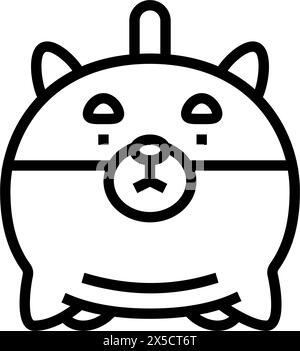 plushies kawaii line icon vector illustration Stock Vector Image & Art ...