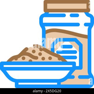 garam masala indian cuisine color icon vector illustration Stock Vector ...
