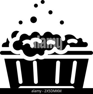 delicate fabrics dry cleaning glyph icon vector illustration Stock ...