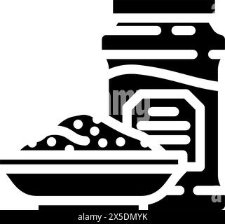 garam masala indian cuisine glyph icon vector illustration Stock Vector ...