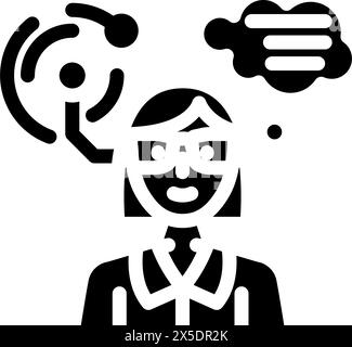 geek chic tech enthusiast icon doodle illustration Stock Vector Image ...