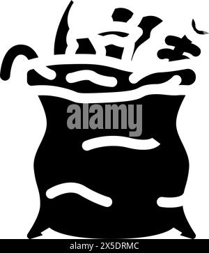 source separation glyph icon vector. source separation sign. isolated ...