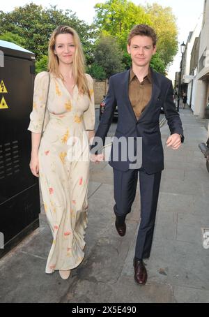 London, England, 08/05/2024, Talulah Riley and Thomas Brodie-Sangster ...