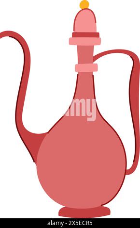 gulf arabic tea pot cartoon vector illustration Stock Vector Image ...