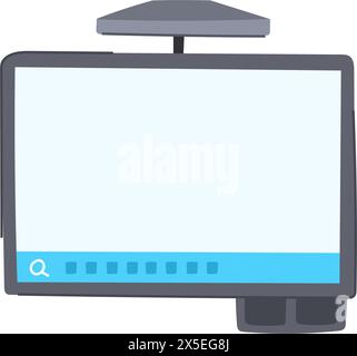 smartboard electronic whiteboard cartoon vector illustration Stock ...