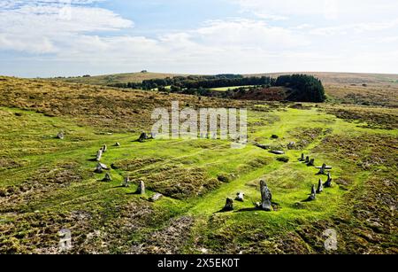 Scorhill Stone Circle, largest in Devon, aka Gidleigh aka Steep Hill on ...