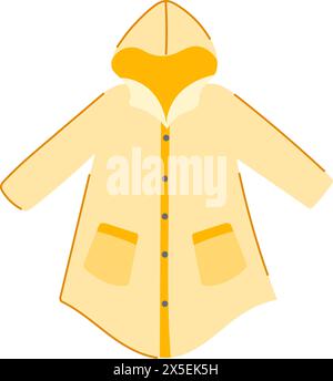 template rain jacket cartoon vector illustration Stock Vector Image ...