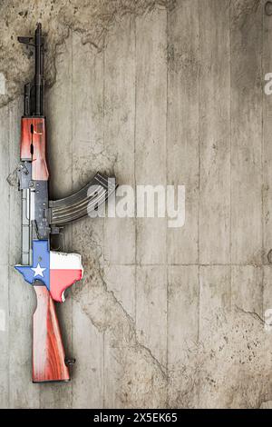 Texas rifle isolated on white background 3d illustration Stock Photo ...