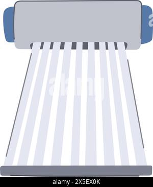 boiler solar water heater cartoon vector illustration Stock Vector ...