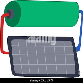 tank solar water heater cartoon vector illustration Stock Vector Image ...