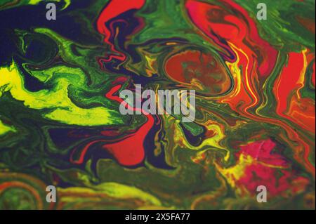 Abstract marbling background with mixed colors Stock Photo - Alamy
