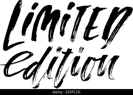 Limited Edition Modern Lettering Design Stock Vector Image & Art - Alamy