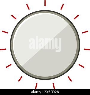 level dial knob cartoon vector illustration Stock Vector Image & Art ...