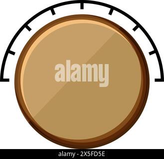level dial knob cartoon vector illustration Stock Vector Image & Art ...