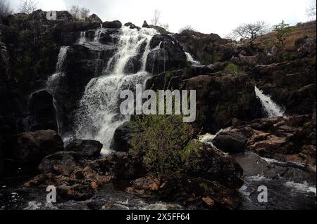 Rhaeadr Lliw, Afon Lliw Stock Photo - Alamy