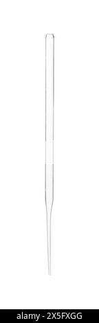 One glass clean pipette isolated on white Stock Photo - Alamy